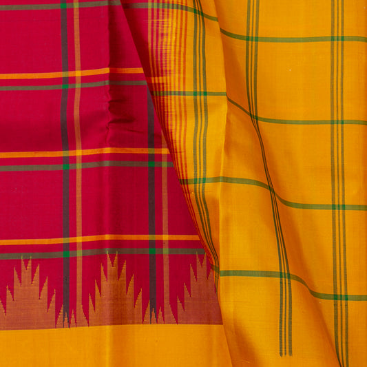 Kanchipuram Silk Sarees | Checks Stripes Silk Sarees | Buy 100% Quality ...